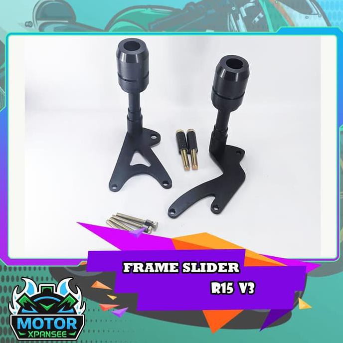 Jual Populer] Frame Slider Yamaha R15 V3 Pelindung Body Yamaha Racing ...