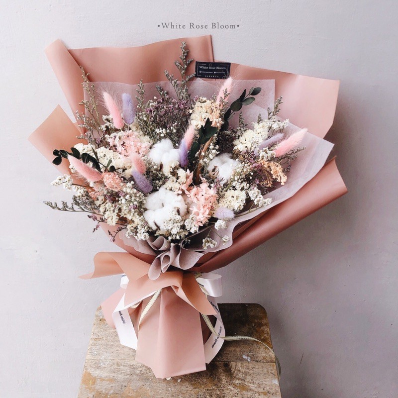 Jual CANDY Buket Bunga Kering / Dried Flower Bouquet / Bucket Lamaran ...