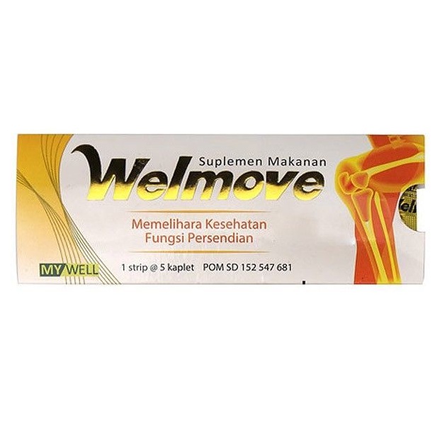 Jual Welmove 1 strip @5 kaplet Memelihara kesehatan persendian | Shopee ...