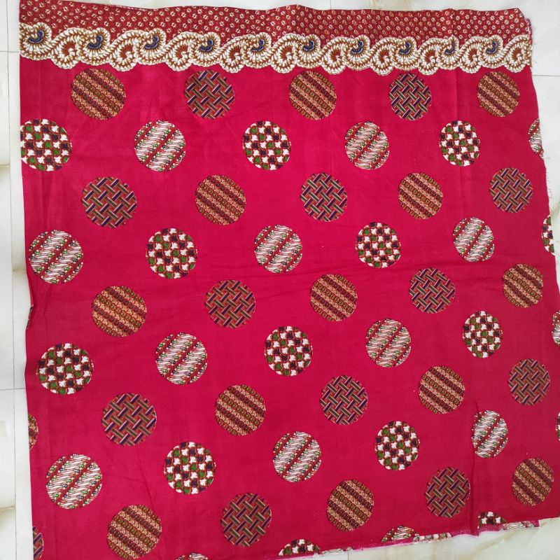 Jual KAIN BATIK WARNA MERAH PUTIH / KAIN BATIK LAWASAN TRUNTUM SENO ...