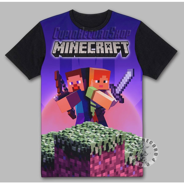 Jual Baju Minecraf Kaos Game Minecraft. 3D 10161 DWS | Shopee Indonesia