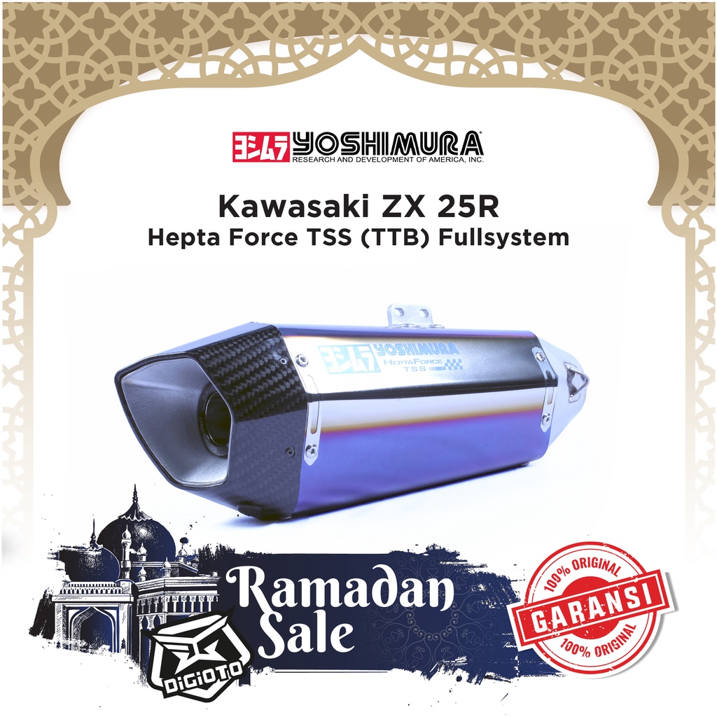 Jual Knalpot Yoshimura Hepta Force TSS Kawasaki ZX25R ZX 25R ZX4RR ZX ...
