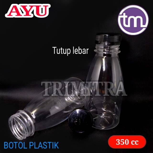 Jual BOTOL AYU 350 ML PLASTIK PET TEBAL KEMASAN MINUMAN PUDOT JUS SUSU ...