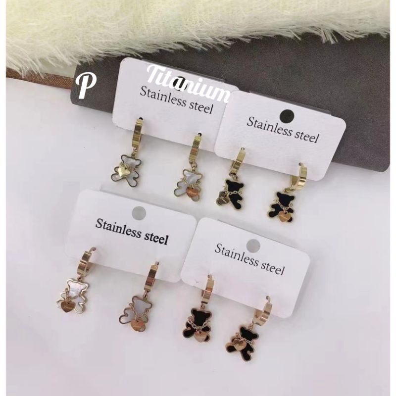 Jual Anting titanium asli new design anti karat tidak alergi | Shopee ...