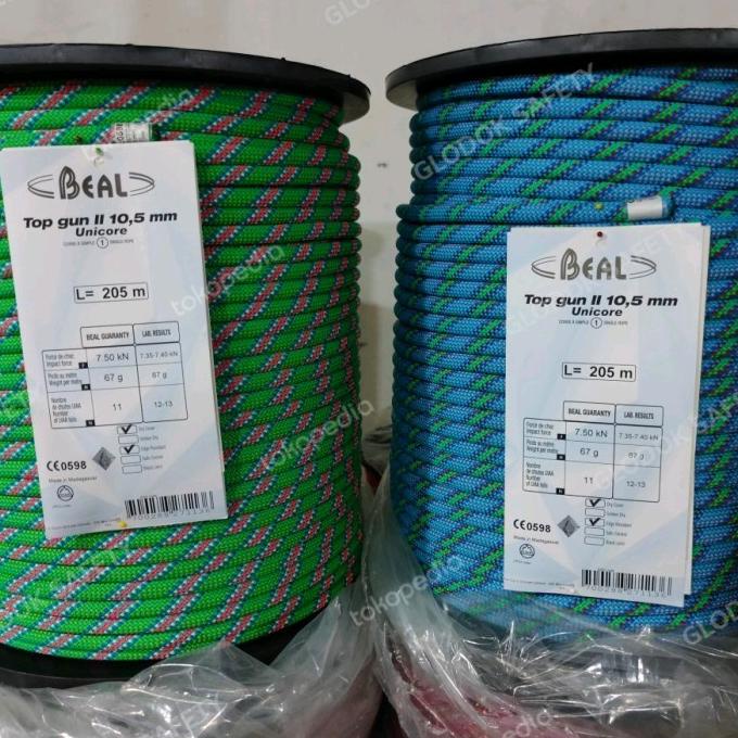 Jual Tali Karmantel Dinamis Beal Top Gun 10.5mm / 200 meter | Shopee ...
