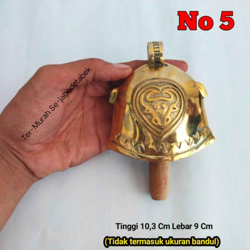 Jual Klontongan Sapi Kuningan lonceng ukuran besar bell pintu pagar ...