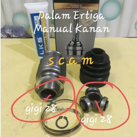 Jual Cv Joint Dalam As Roda Depan Dalam Suzuki Ertiga Manual Kanan | Shopee Indonesia