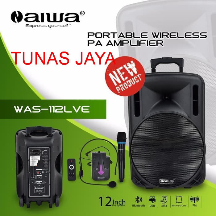 Jual Speaker portable wireless amplifier Aiwa was 112 LVE ORIGINAL ...
