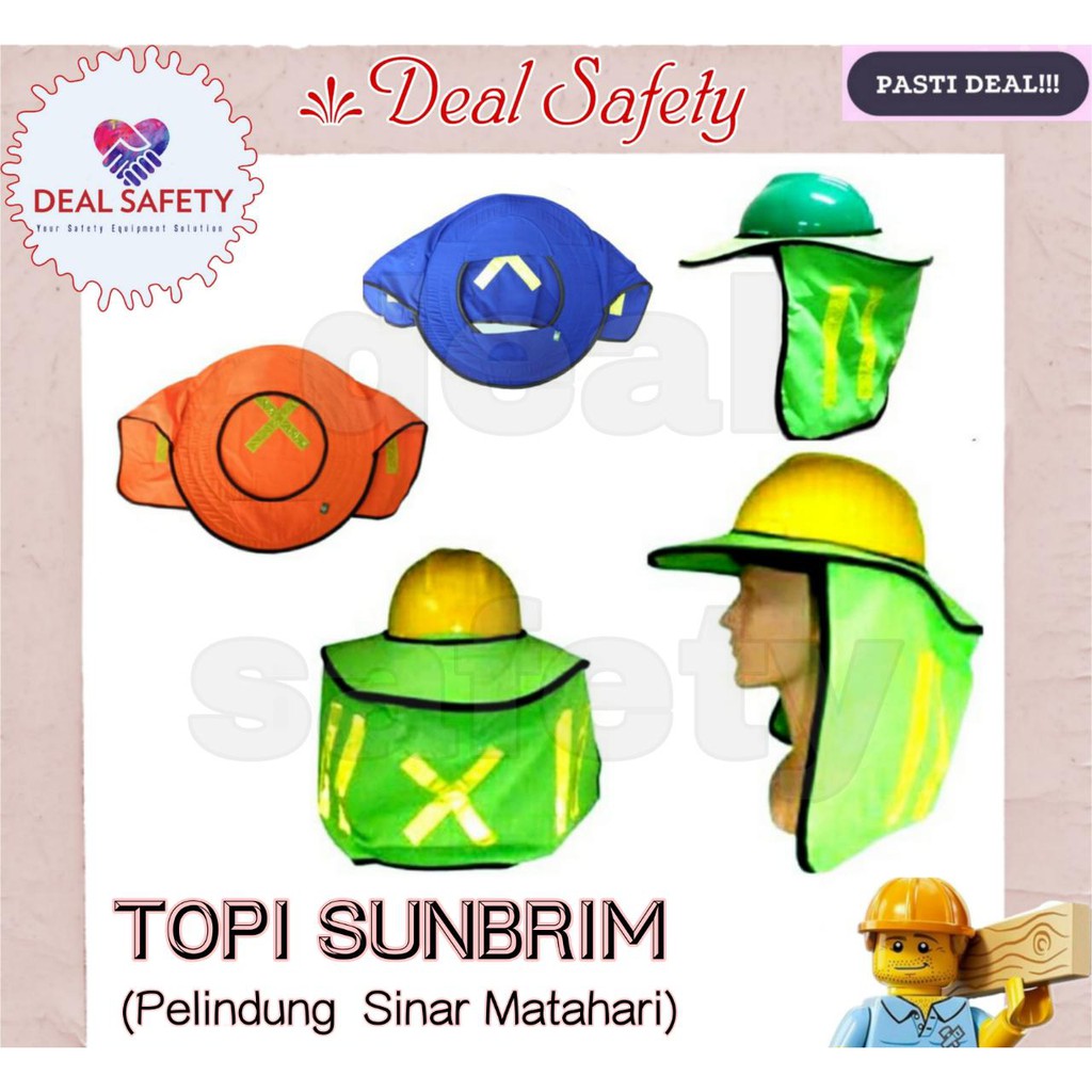 Jual Topi Sunbrim Pelindung Panas Matahari (untuk helm safety proyek ...