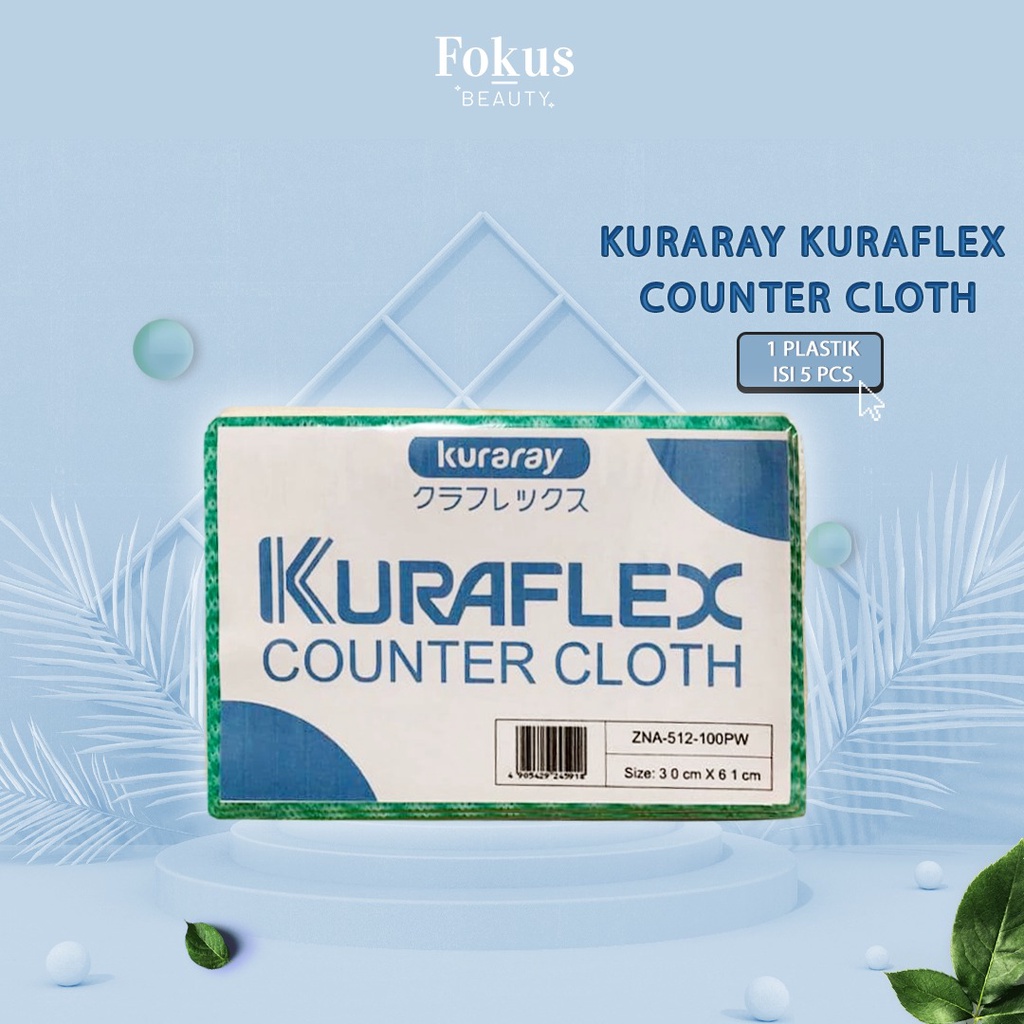 Jual Kuraray Kain Lap KURAFLEX Counter Cloth - isi 5 pcs | Shopee Indonesia