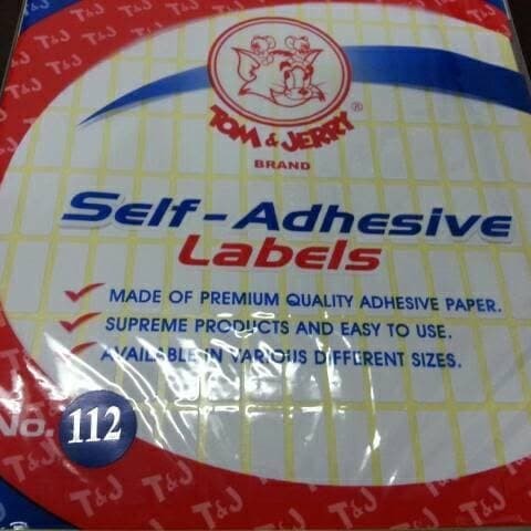 Jual Label T&J 112-113-121-123/Label TJ/Label Tom/Stiker Sticker Tom/Self Adhesive TJ | Shopee ...