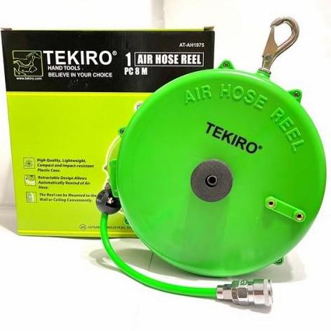 Jual Air Hose Reel 8M / Selang Udara Kompresor Gulung TEKIRO selang tarik | Shopee Indonesia