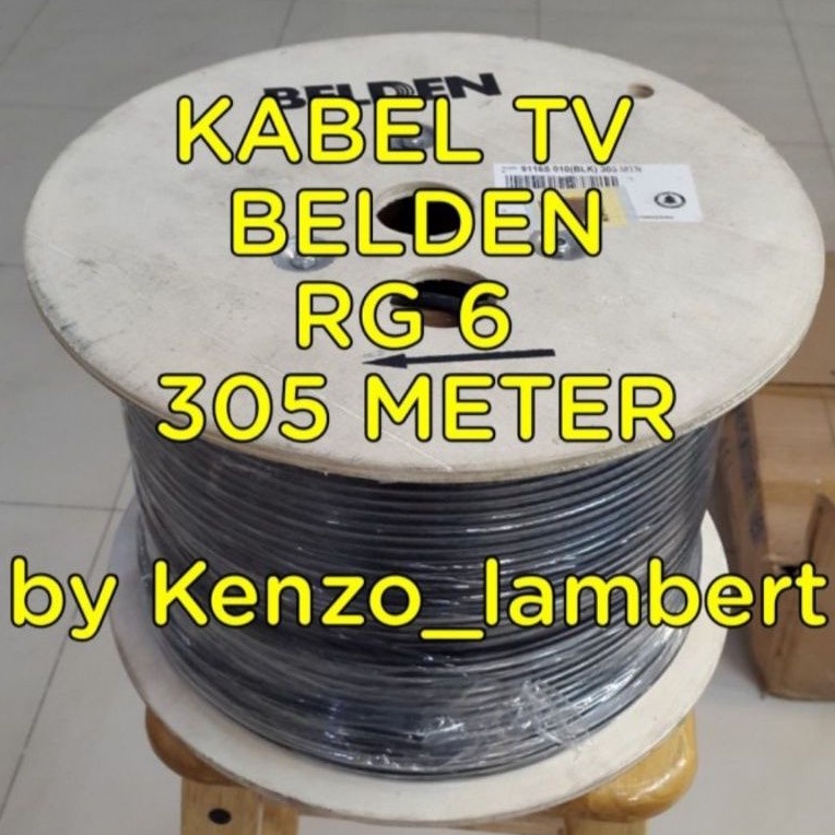 Jual kabel TV Belden RG6 COAXIAL Belden 9116S ORIGINAL @305M | Shopee Indonesia