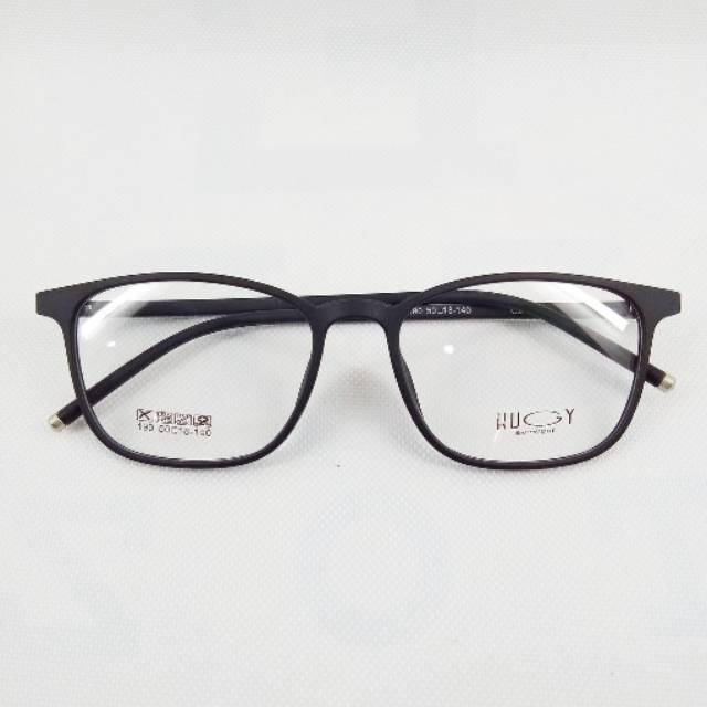 Jual KUGY FRAME KACAMATA PLASTIK VINTAGE KOTAK WARNA HITAM LENTUR TIPIS ...