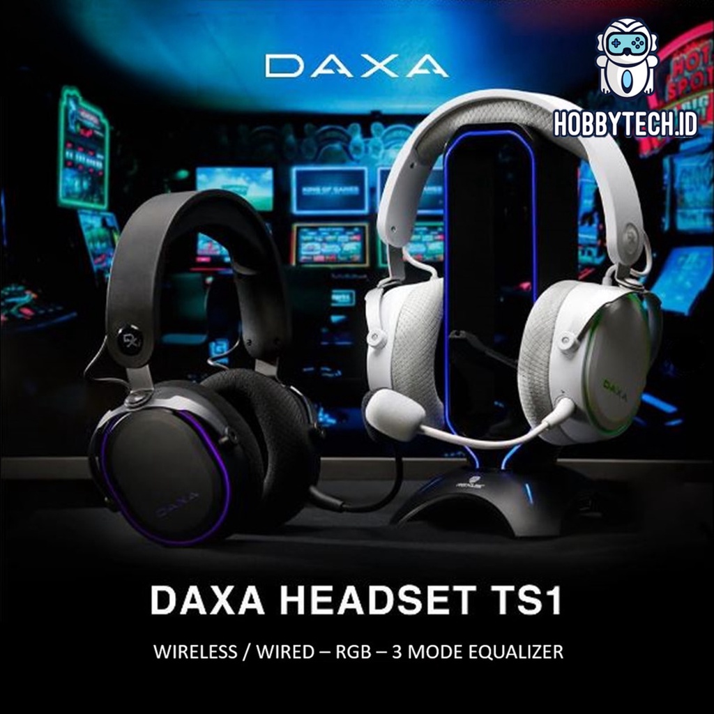 Jual Rexus DAXA TS1 Wireless Gaming Headset with Equalizer | Shopee ...