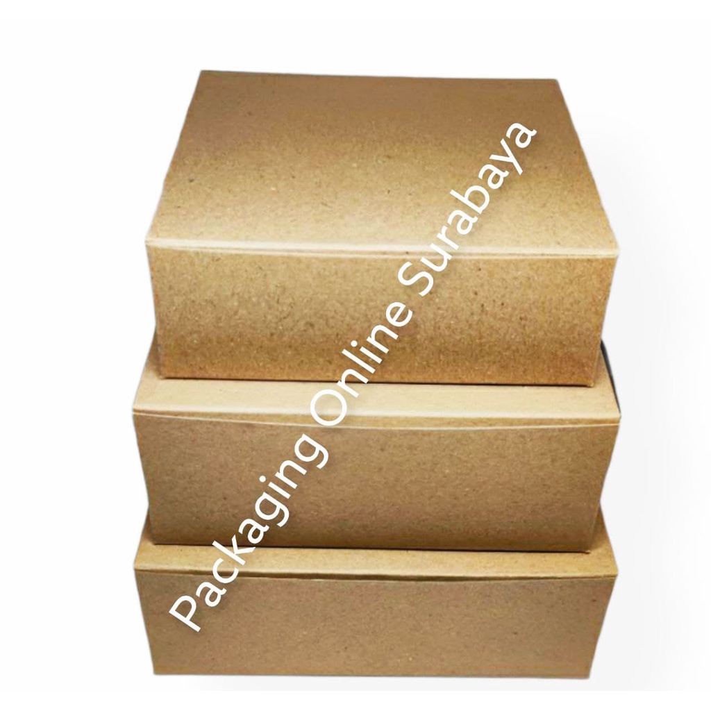 Jual KRAFT 31 11 5 CM LAMINASI BOX KOTAK KEMASAN PACKING DUS SPIKU TART ...