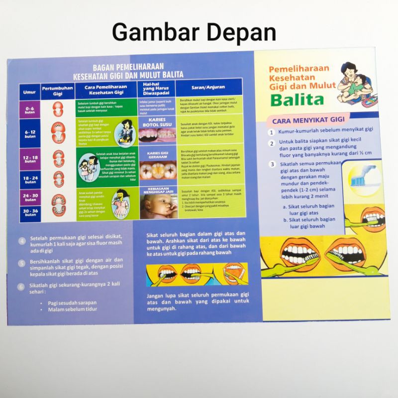Jual Leaflet Pemeliharaan Kesehatan Gigi Dan Mulut | Shopee Indonesia