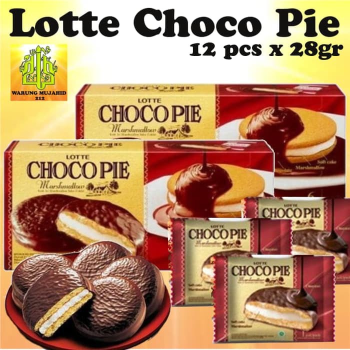 Jual Lotte Choco Pie Marshmallow (12x28gr) | Shopee Indonesia