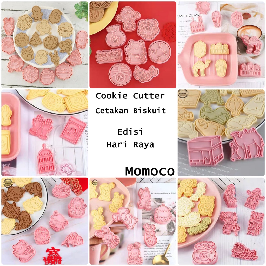 Jual Cetakan Cookies Cookie Cutter 3D Set Lebaran Idul Fitri Christmas ...