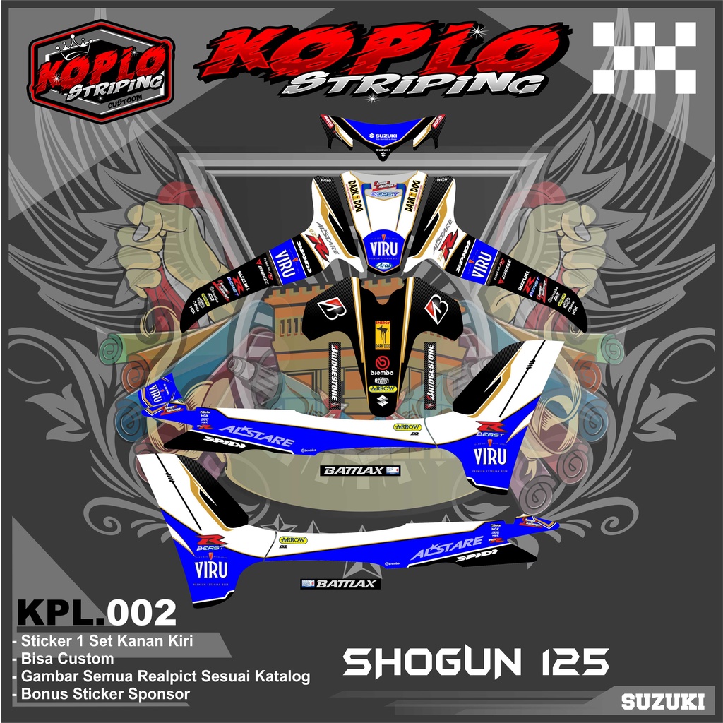 Jual Stiker Decal Full Body Motor Suzuki SHOGUN 125 - Sticker Decal ...