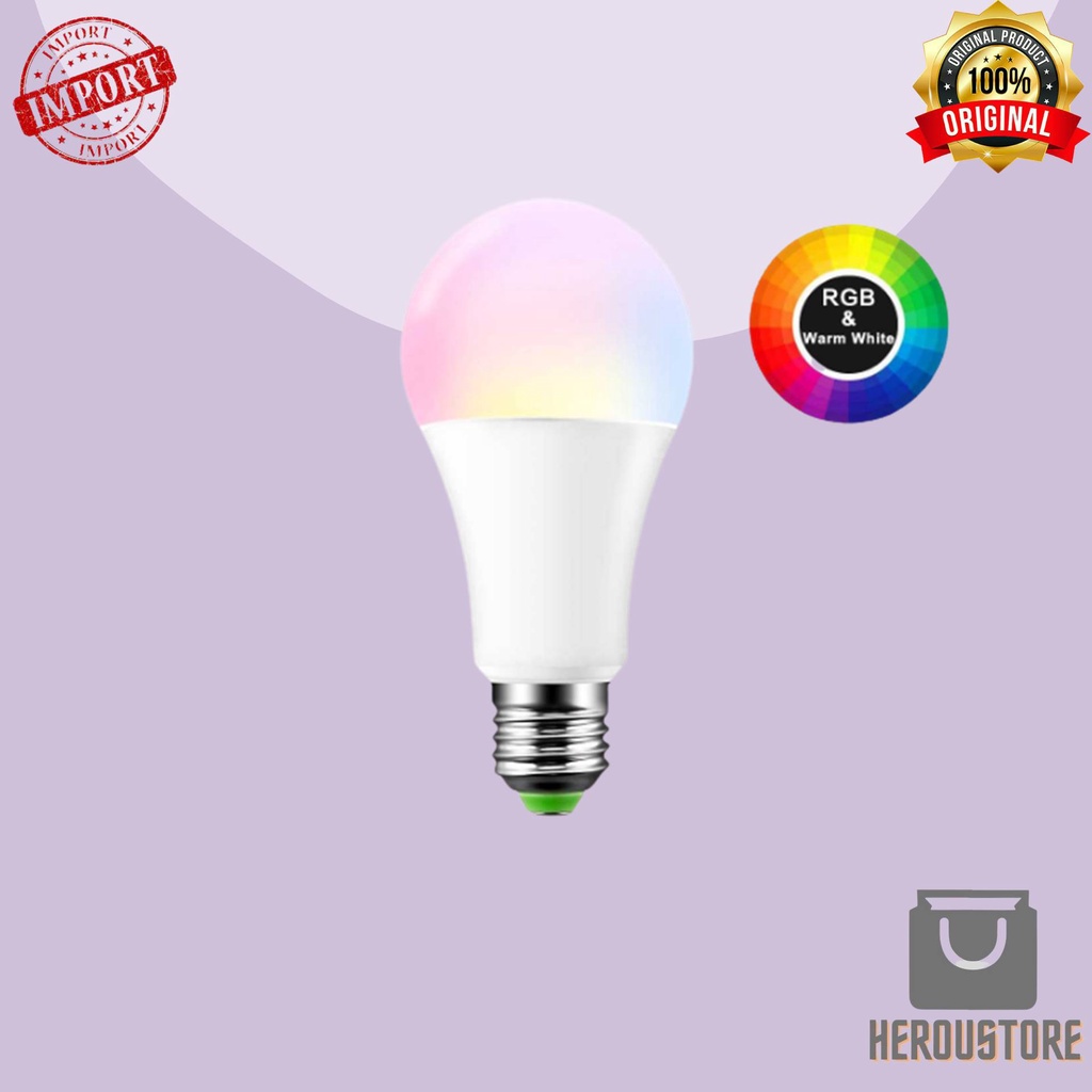 Jual Lampu Bohlam RGB Kamar dengan Remote Control Kontrol | Shopee ...