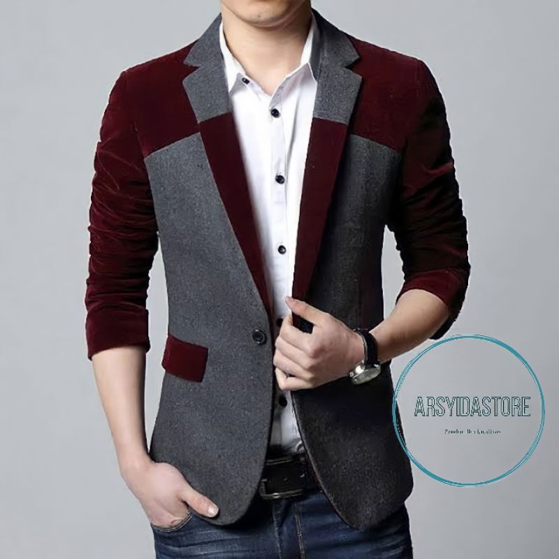 Jual Jas Blazer Pria/Jas kerja Pria Limited Edition | Shopee Indonesia