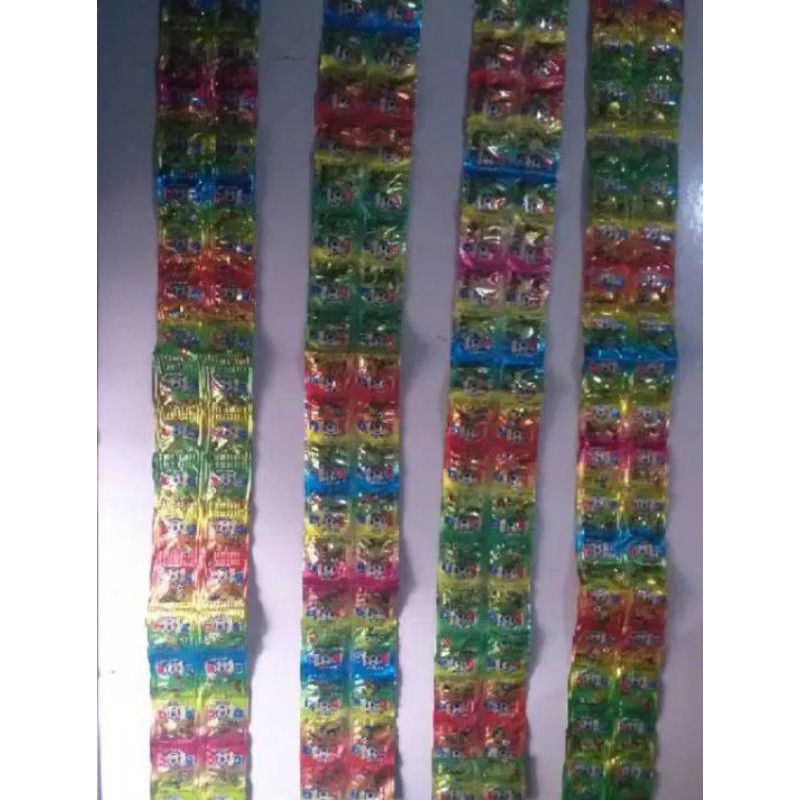 Jual anora bola, permen bola, permen tebak warna, 1 pak isi 160pcs ...