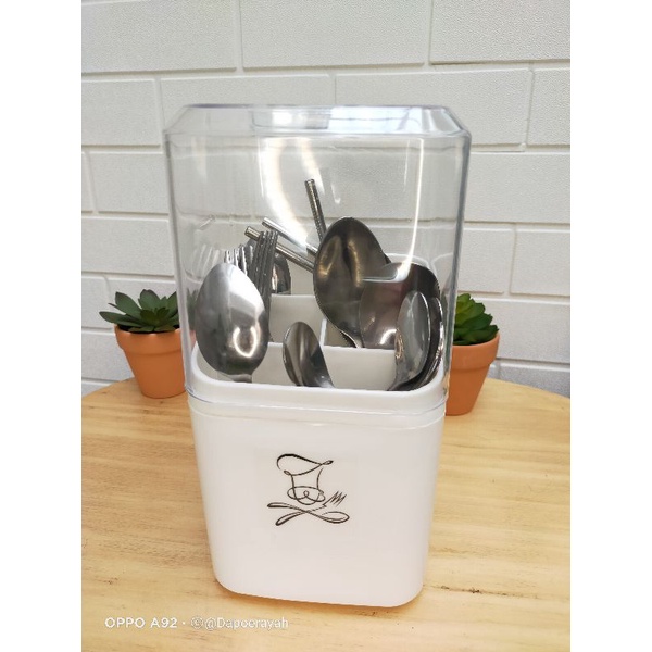 Jual ACE Informa Tempat Sendok garpu makan dengan Tutup plastik ...