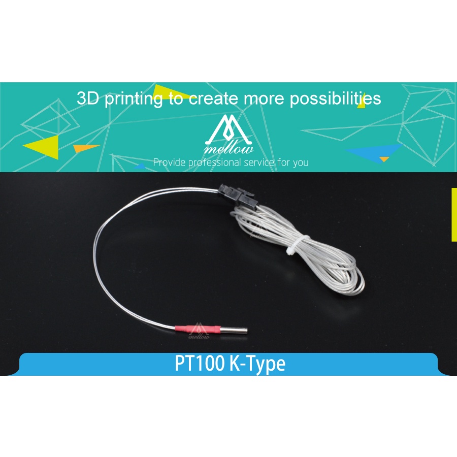 Jual PT100 K-Type Hotend Thermocouple Thermistor Sensor M3*15*1600mm ...