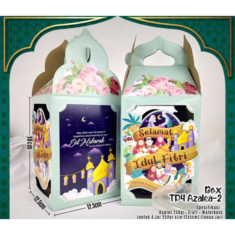 Jual Dus lebaran hijau (4 toples 250gr) | Shopee Indonesia