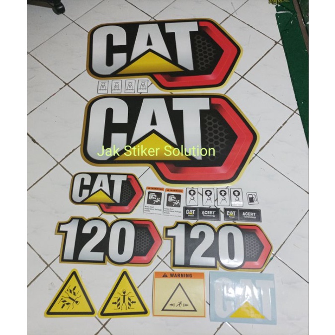 Jual Stiker Motor Grader Cat 120 Sticker Alat Berat | Shopee Indonesia