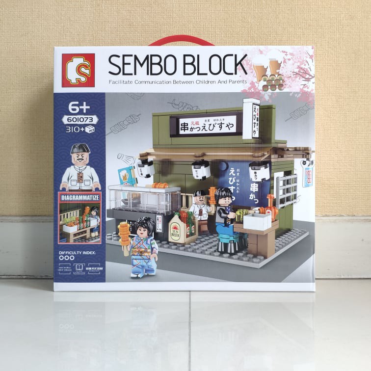 Jual Sembo Block 601073 - Japanese Skewer Shrimp Stall | Shopee Indonesia