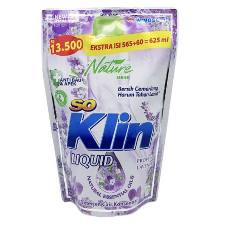 Jual SOKLIN Liquid Detergent Cair Lavender 525Ml | Shopee Indonesia