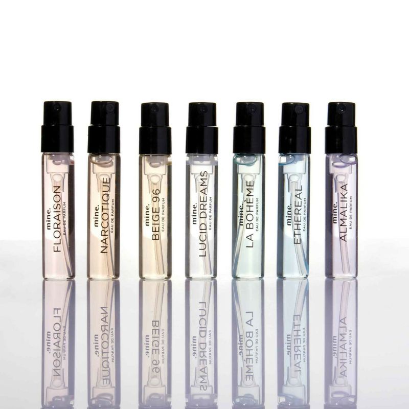 Jual Mine parfume vial size Mine. mine dot Sample Kit Eau De Parfum ...