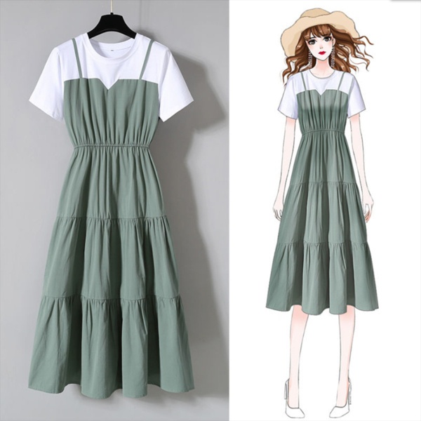 Jual FC - DRESS MIDI LISA RUFFLE KOREAN STYLE | DRESS MIDI DAISY KOREAN ...