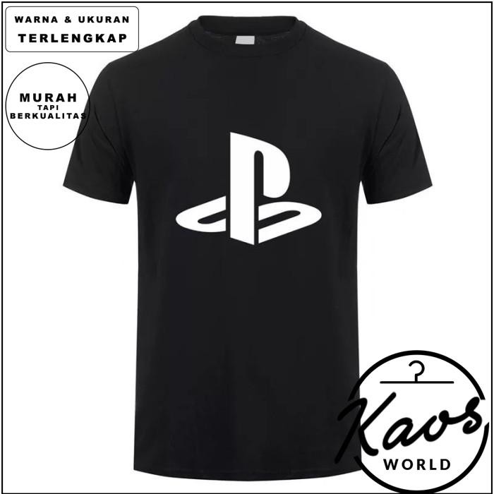 Jual KAOS DISTRO PREMIUM ps logo besar BAJU GAME PLAYSTATION BAJU GAM ...