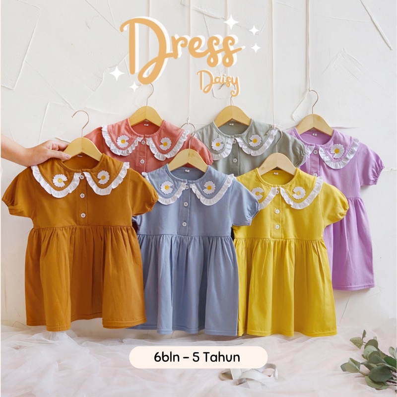 Jual DAISY DRESS | BAJU ANAK PEREMPUAN DRESS ANAK LUCU MURAH 1-5 TAHUN ...