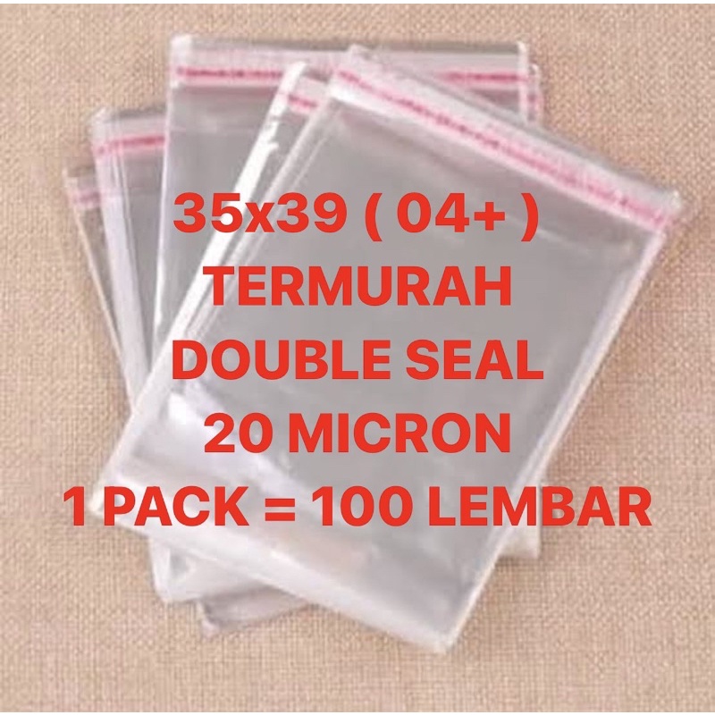 Jual 35x39 04+ 20 MICRON | PLASTIK OPP SEAL SWEATER ISI 100 LEMBAR ...