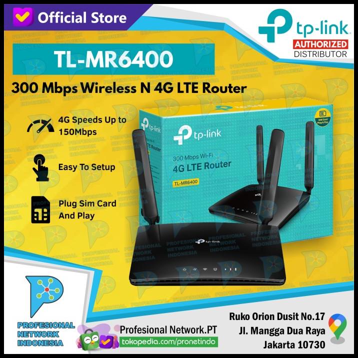 Jual Tp-Link Tl-Mr6400 300Mbps Wireless N 4G Lte Router | Shopee Indonesia