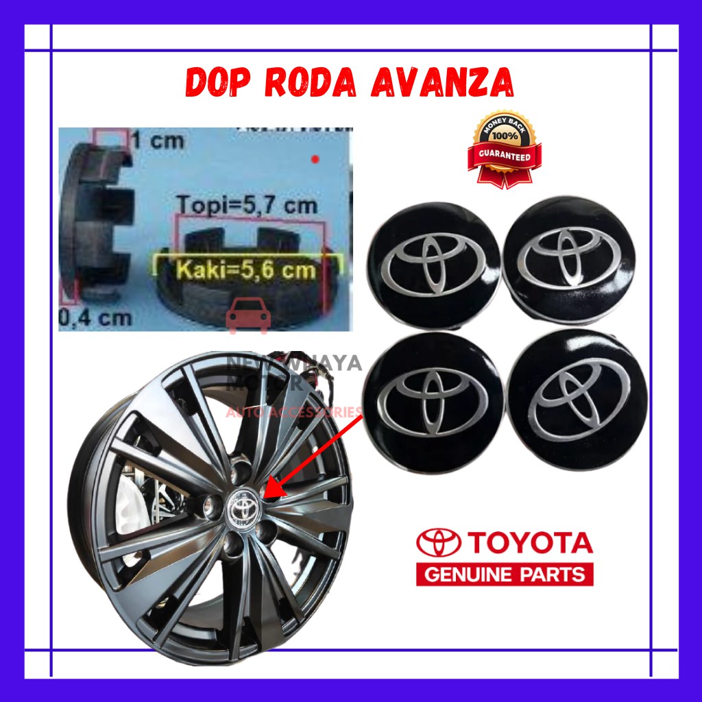 Jual DOP RODA HITAM AVANZA ORIGINAL | Shopee Indonesia