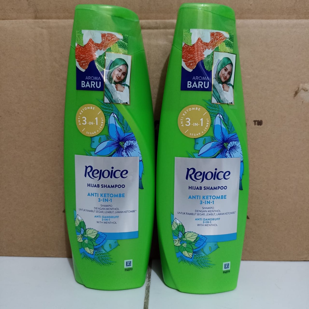 Jual Rejoice Hijab Shampoo Anti Ketombe 3-in-1 with Menthol 340 ml | Shopee Indonesia