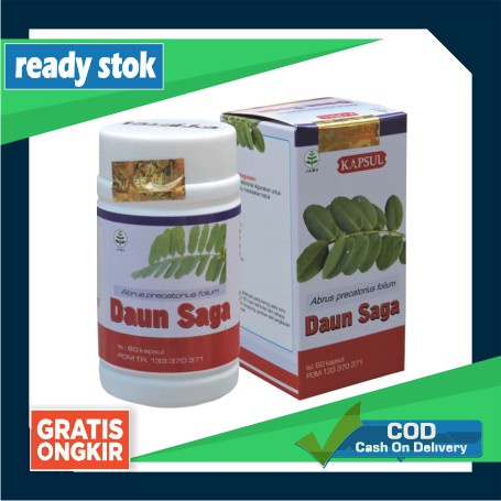 Jual Tazakka Daun Saga Segar 60 Kapsul Obat Sariawan Mulut Halal BPOM ...