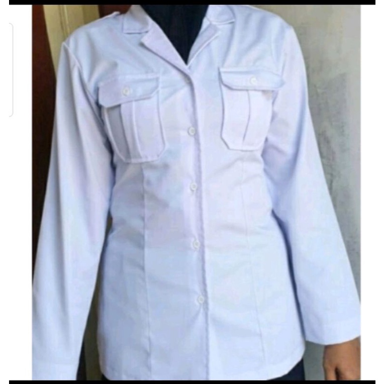 Jual KEMEJA PUTIH/BAJU KERJA/BAJU KERJA WANITA/BAJU PNS PUTIH/BAJU PNS ...
