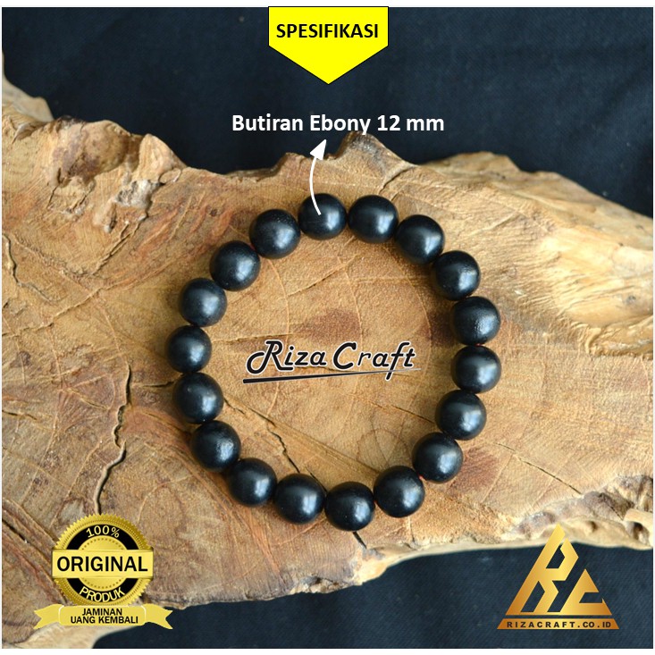 Jual Gelang Kayu Unik Ebony Eboni Black Wood ASLI Sulawesi 8 12mm untuk ...