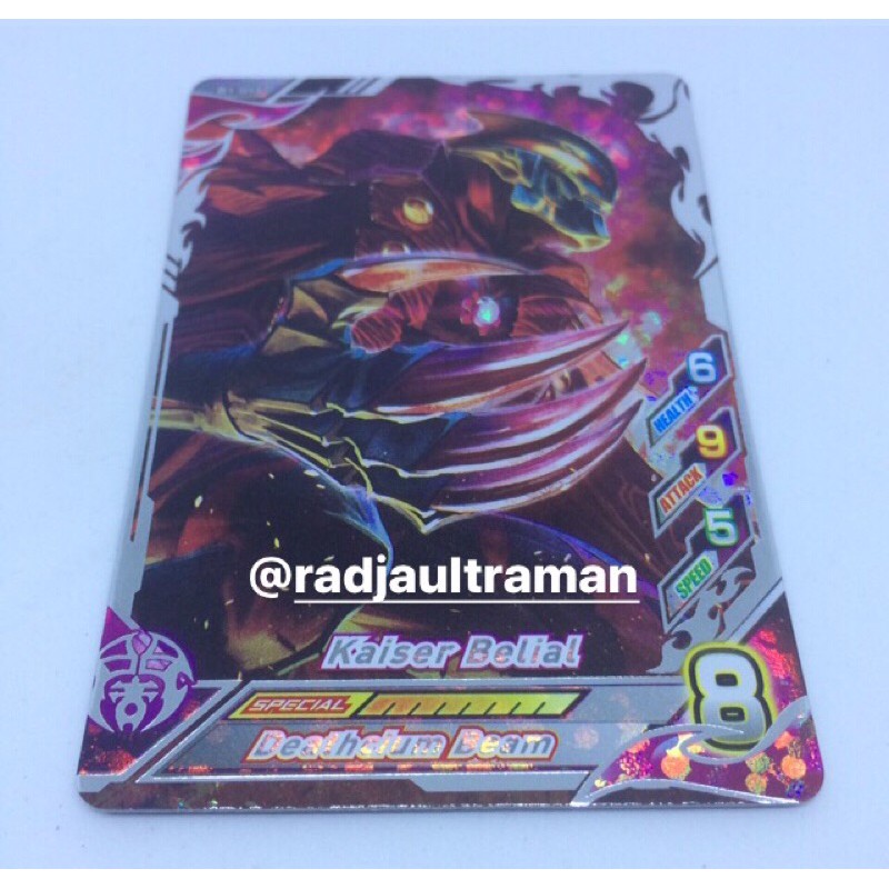 Jual Ultraman Card R/B Silver Rare B1-015 Kaiser Belial Original ...