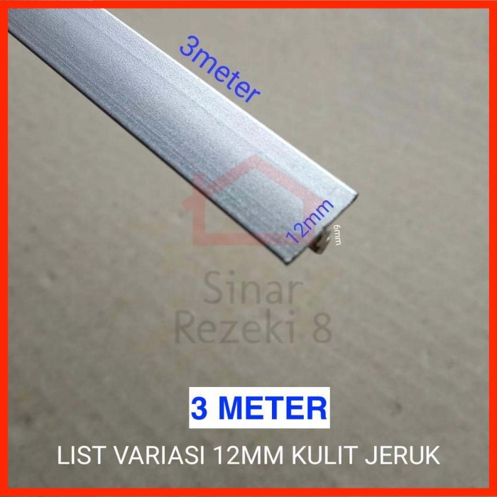 Jual List Variasi 12 mm KJ Aluminium Lis T Edging Penutup Celah Strip Furniture Alumunium ...