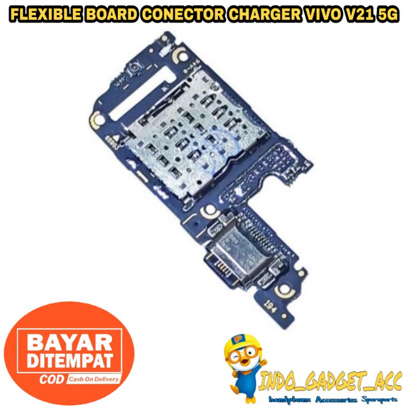 Jual FLEXIBLE BOARD CONECTOR KONEKTOR CHARGER PAPAN CAS VIVO V21 / V21 4G / V21 5G / V21 2021 ...