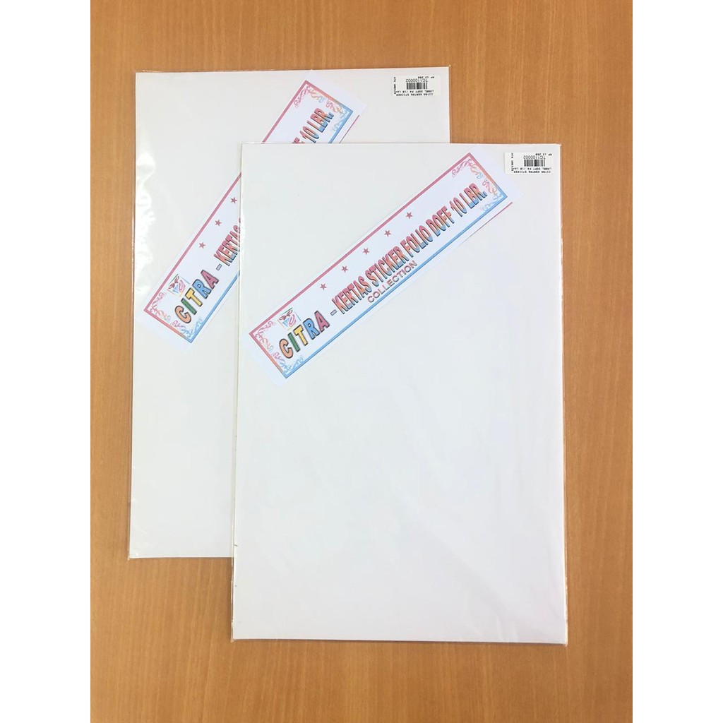Jual CITRA KERTAS STICKER LABEL DOFF F4 | Shopee Indonesia