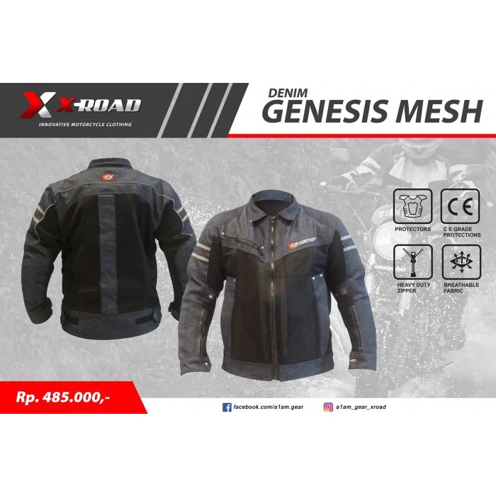 Jual MOTOR-JAKET- JAKET TEXTILE DENIM GENESIS MESH -JAKET-MOTOR ...