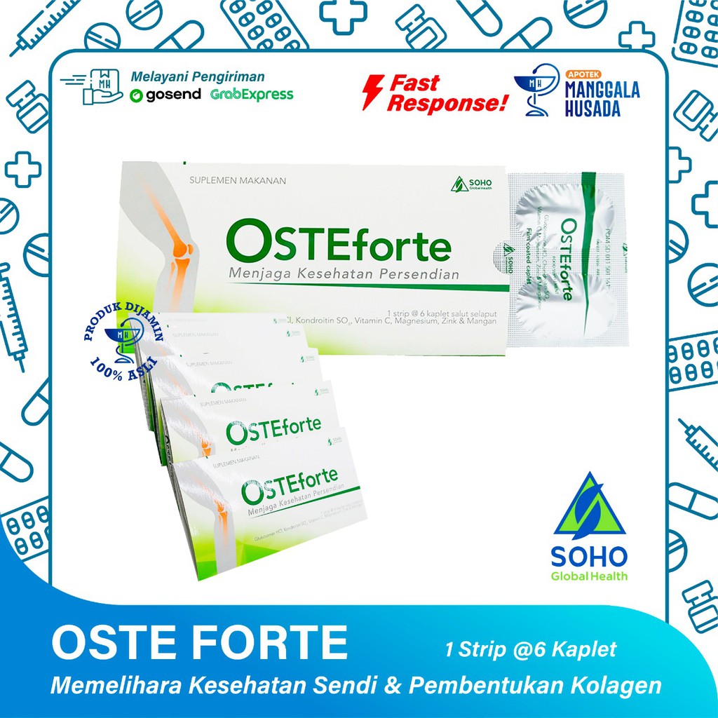 Jual OSTE FORTE KAPSUL 1 STRIP @ 6 KAPLET | Shopee Indonesia
